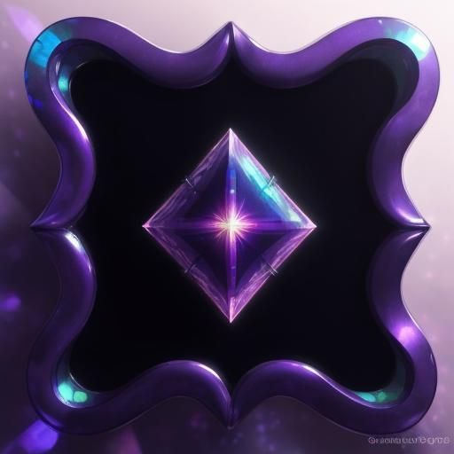 Beautiful shimmery holographic purple Multi chromic glass sculpture ...