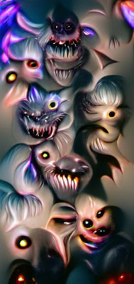 Nightmare face demons - AI Generated Artwork - NightCafe Creator