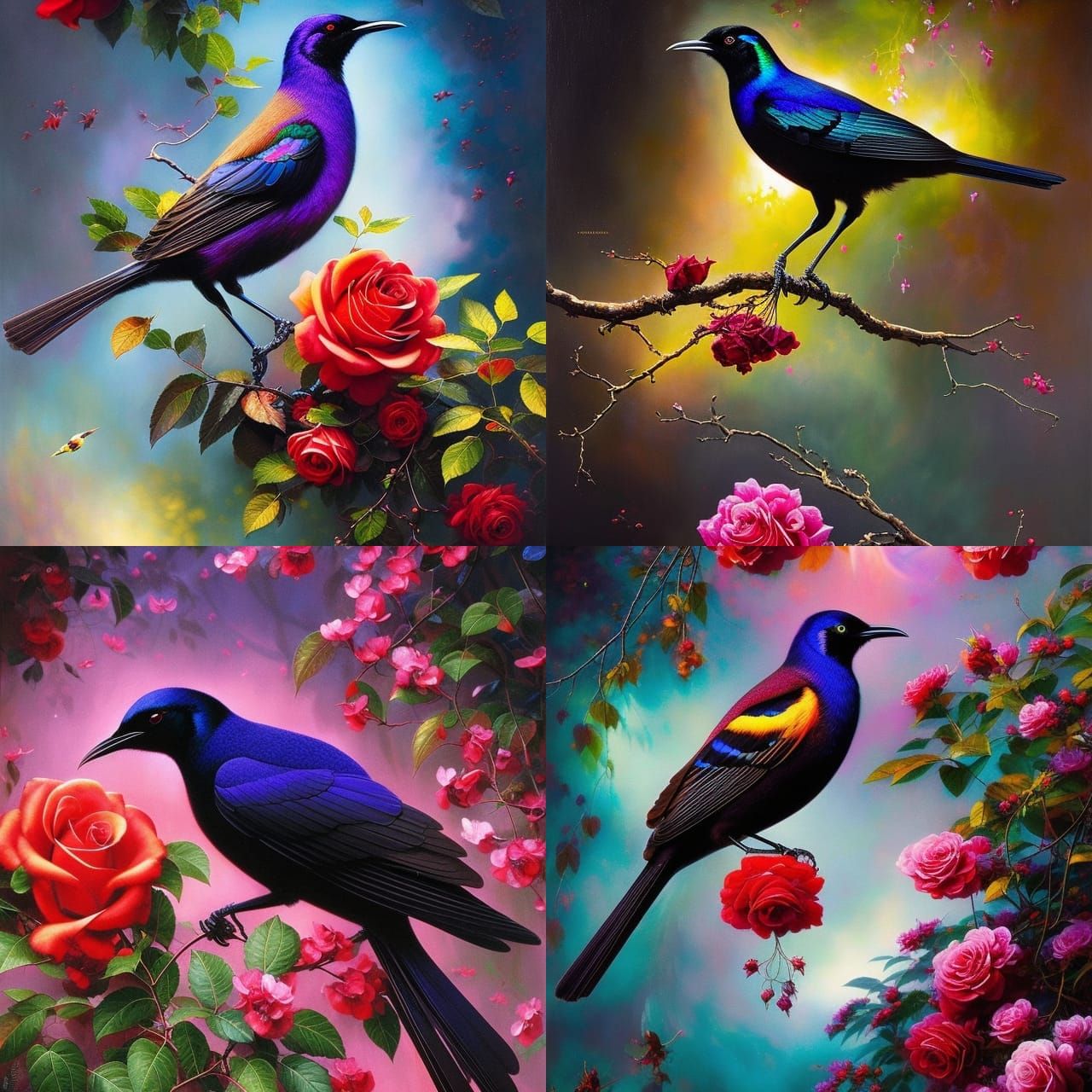 Divine grackle - AI Generated Artwork - NightCafe Creator