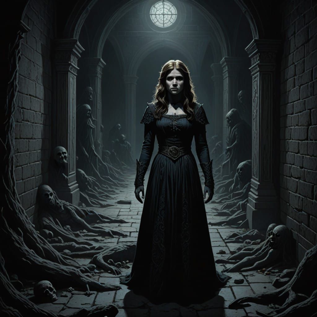 Anna Kendrick Confronts Dark Shadow Realm in Haunt... - AI Art