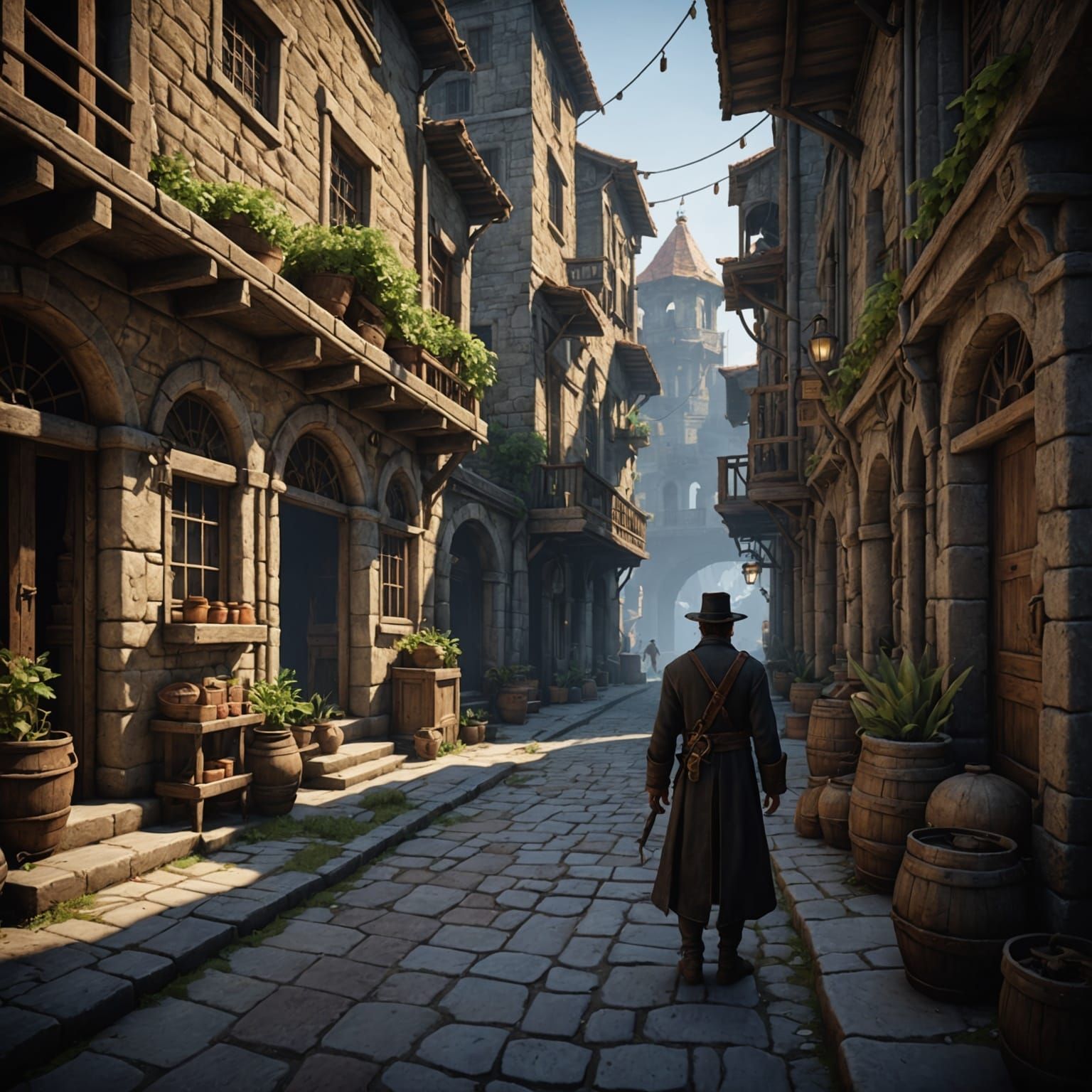 The lost merchant video game - AI Generated Artwork - NightCafe Creator