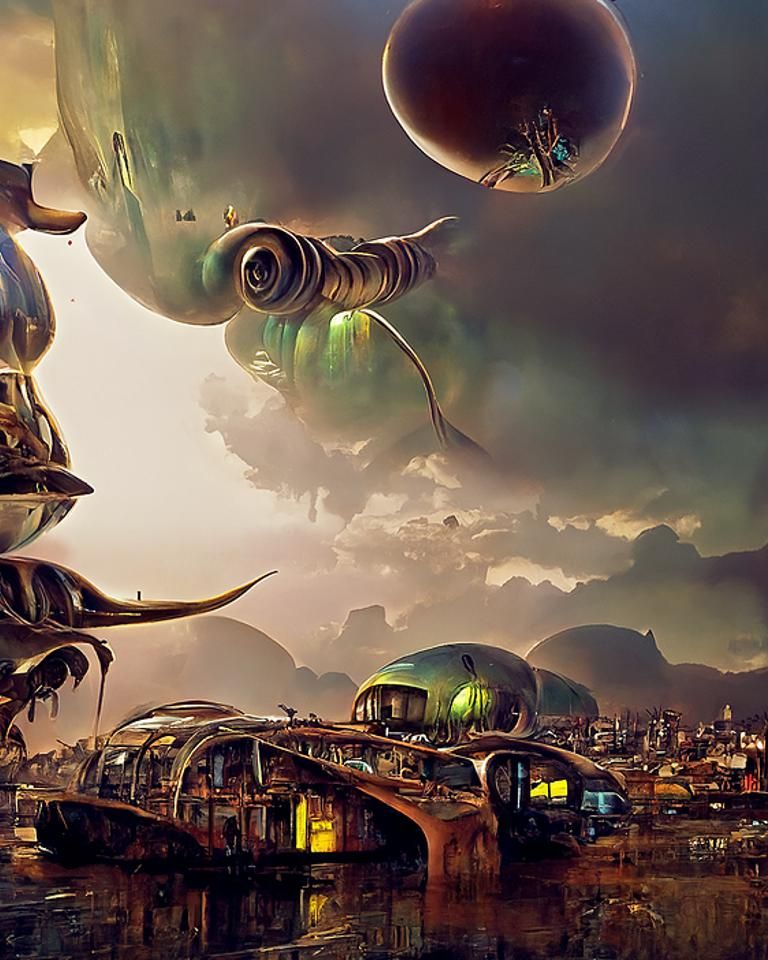 Biopunk city - AI Generated Artwork - NightCafe Creator