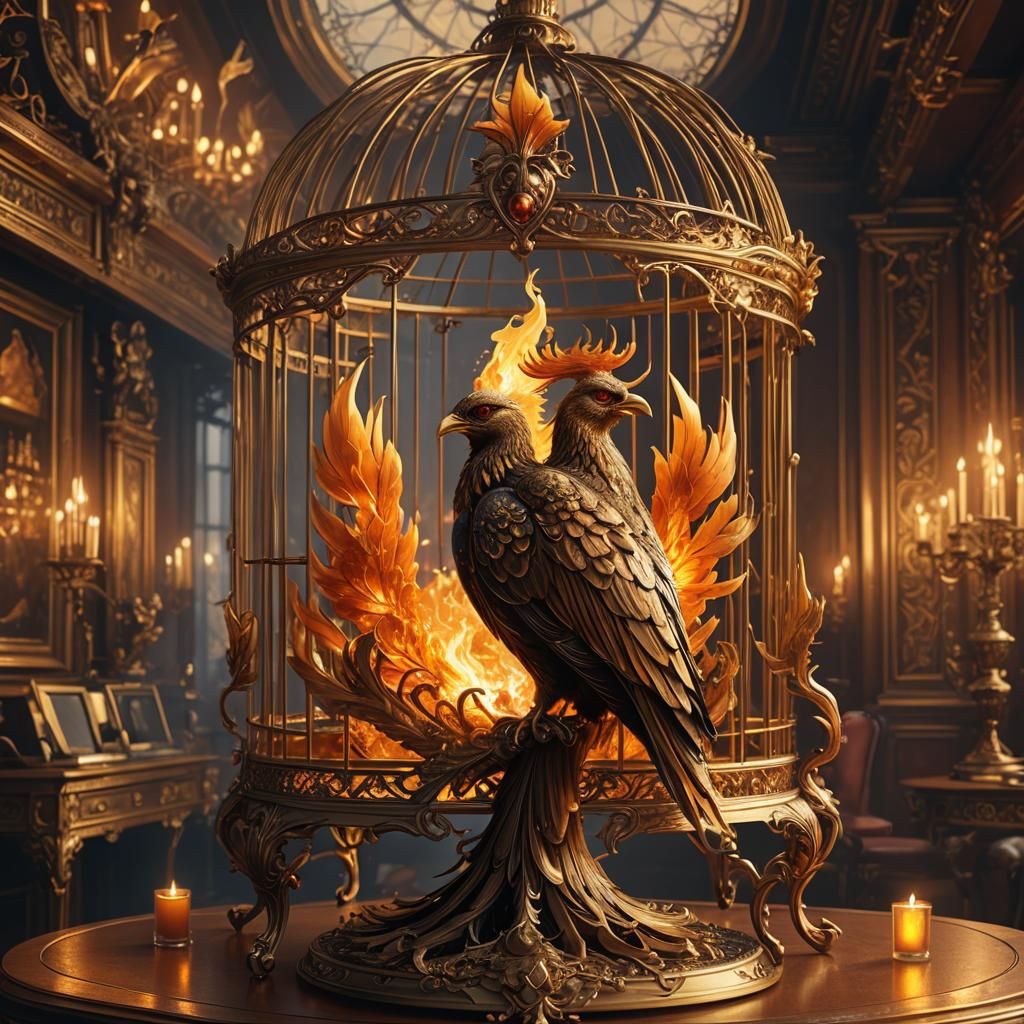 Phoenix birds - AI Generated Artwork - NightCafe Creator