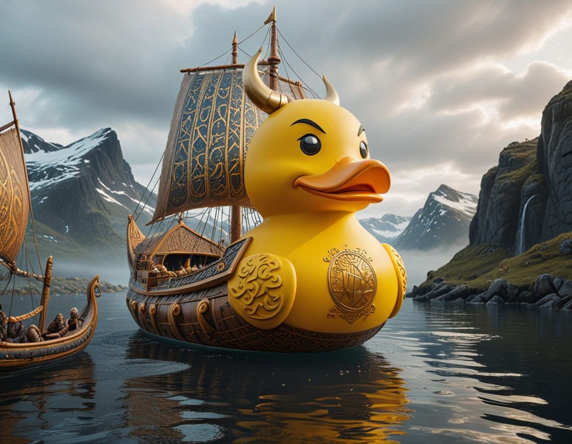 Duck duck Viking - Vikings Sail the Rubber Duckian Sea