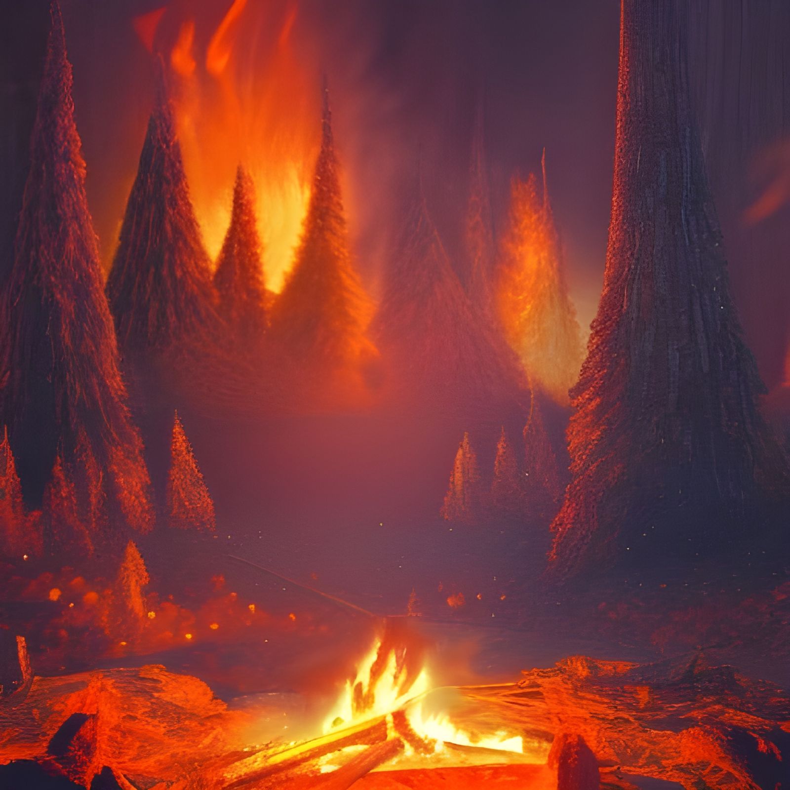 Forgotten Fire - AI Generated Artwork - NightCafe Creator
