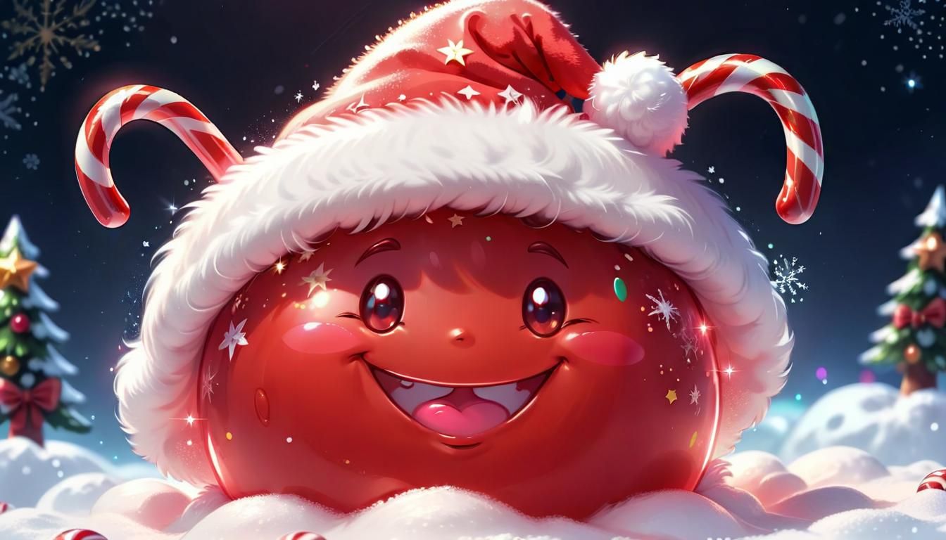 Christmas Blob - AI Generated Artwork - NightCafe Creator