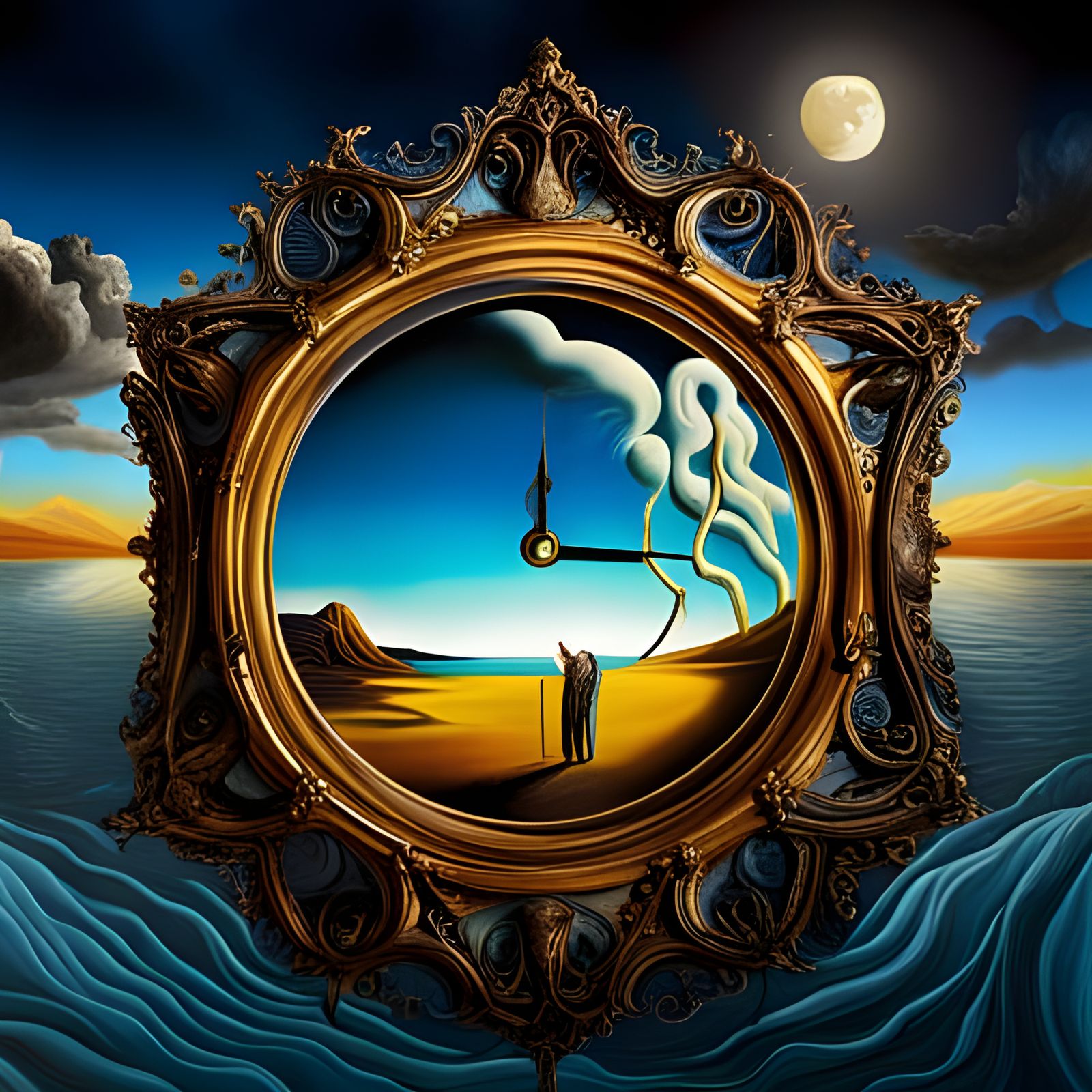 Disintegration of time - AI Generated Artwork - NightCafe Creator