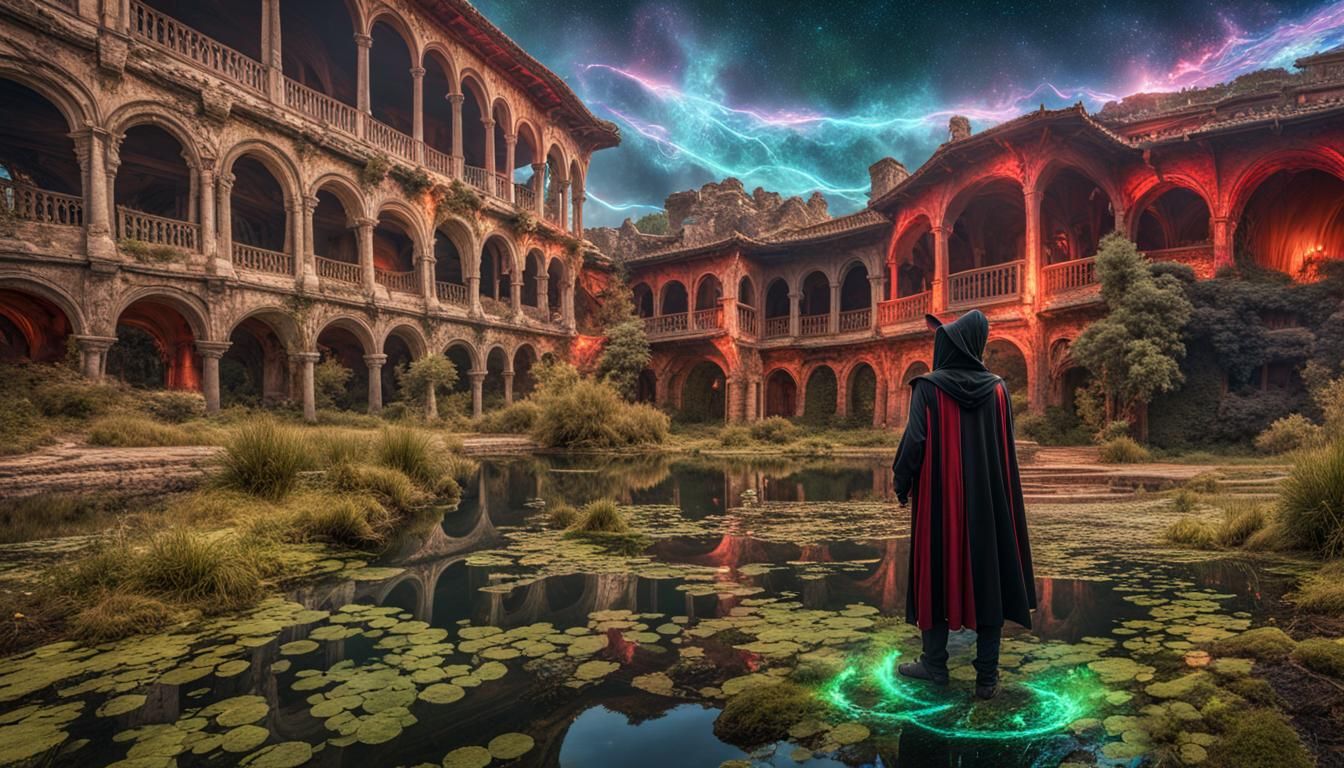 Sorcerer of the Ancient Mist: Elemental Conflict - AI Generated Artwork ...