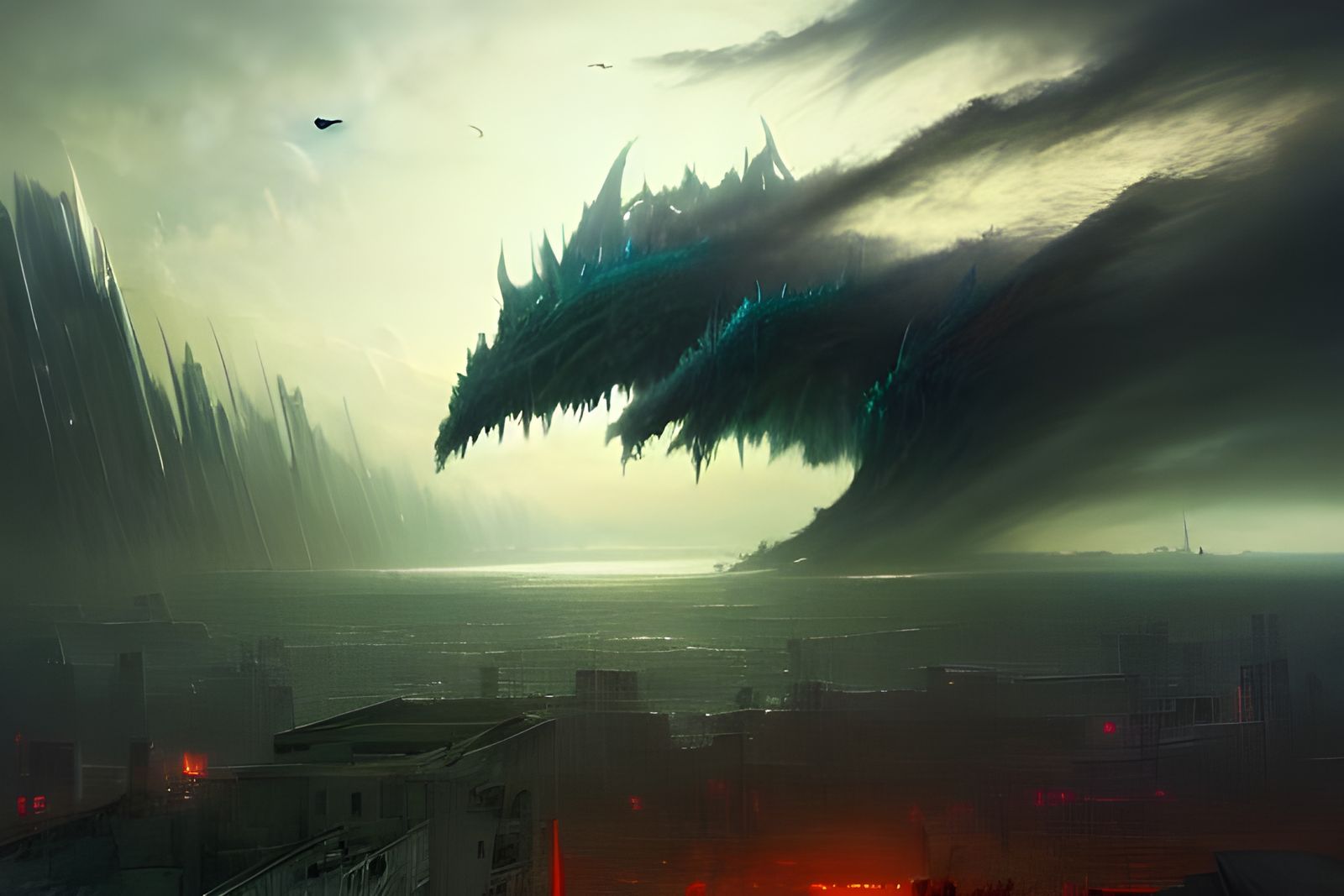 Shadow Dragon - AI Generated Artwork - NightCafe Creator