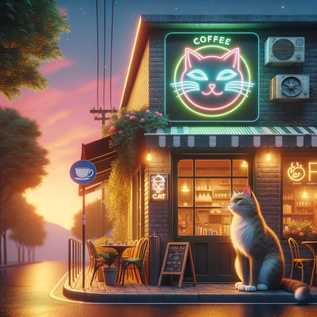 Cats would have their coffee here! - AI Generated Artwork - NightCafe ...