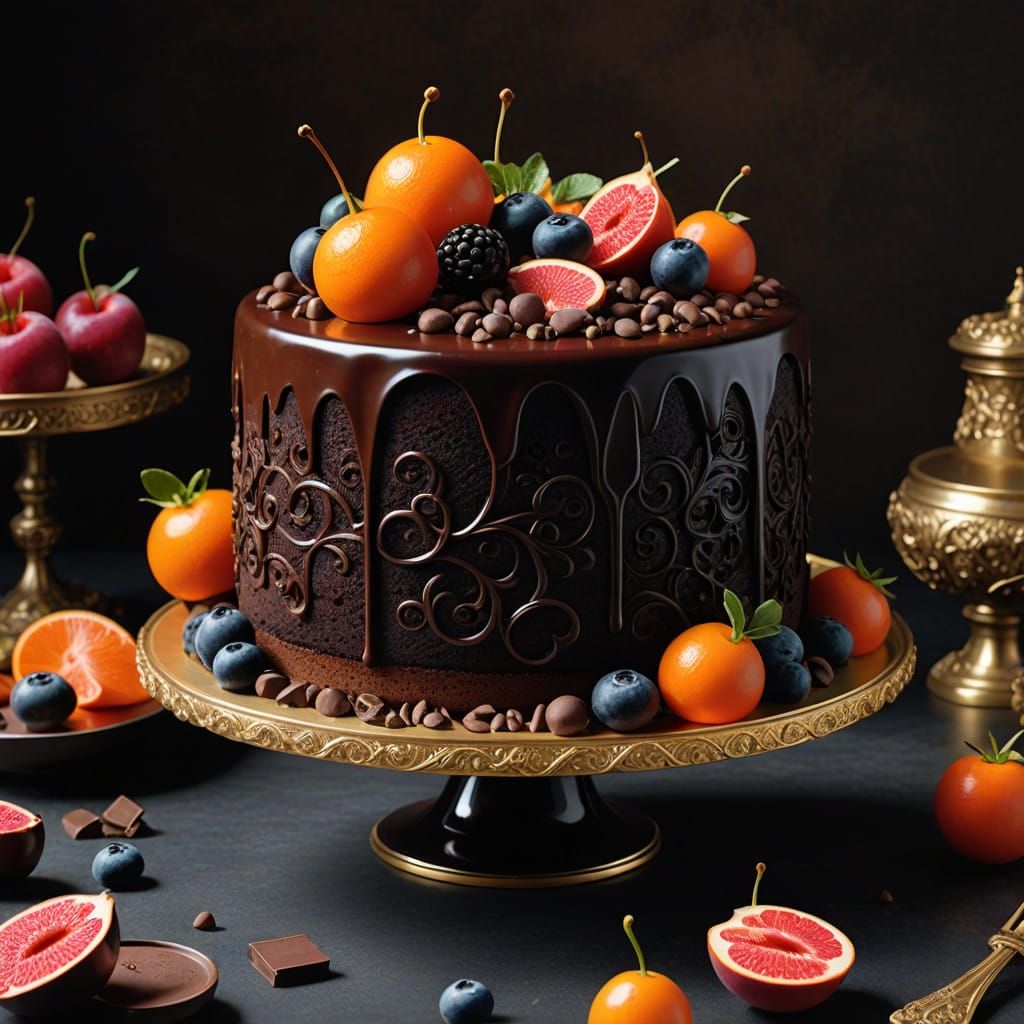 Scrumptious Chocolate Cake - Moist, Rich Chocolate Cake with...