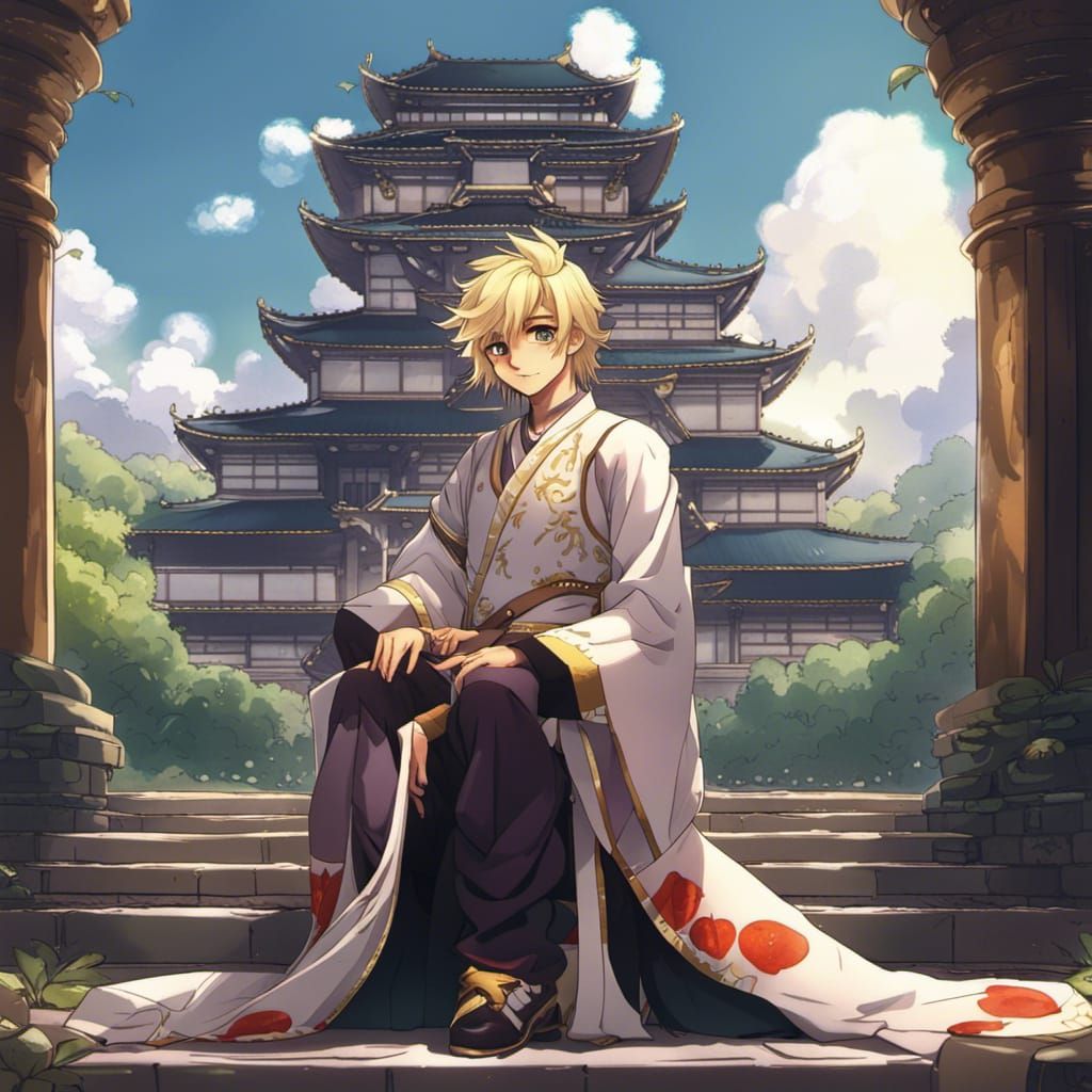 I want a 22 year old character, blond and short, black eyes, tall ...