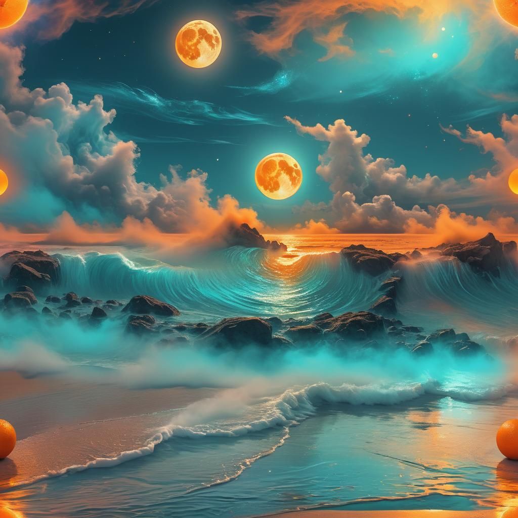 The Alien Beach - AI Generated Artwork - NightCafe Creator