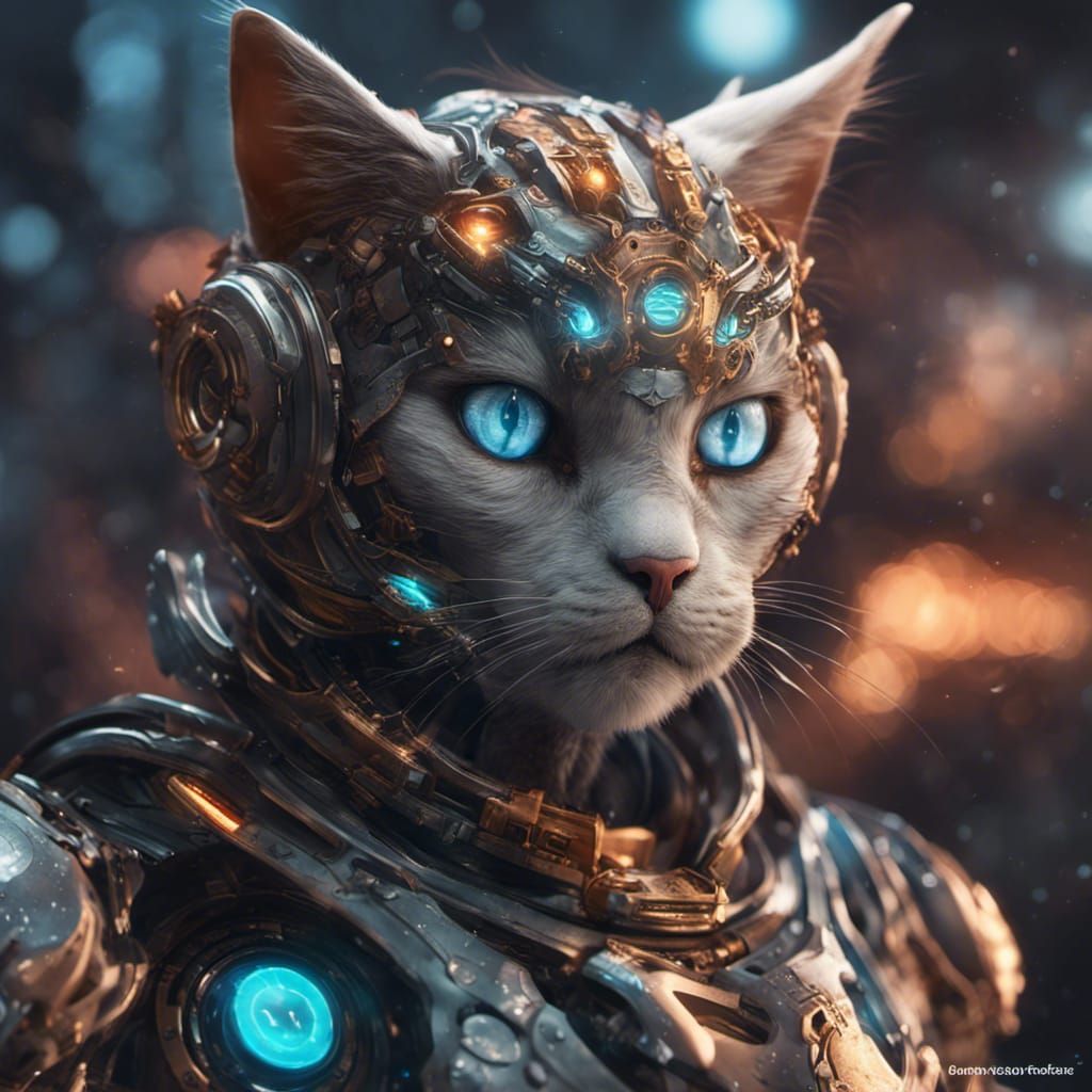 a humanoid space cat - AI Generated Artwork - NightCafe Creator