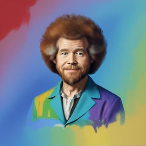 bob ross - AI Generated Artwork - NightCafe Creator