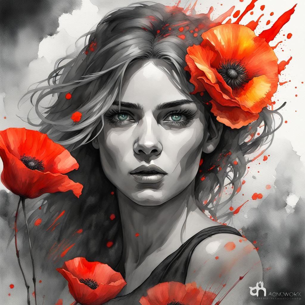 Poppy war - AI Generated Artwork - NightCafe Creator
