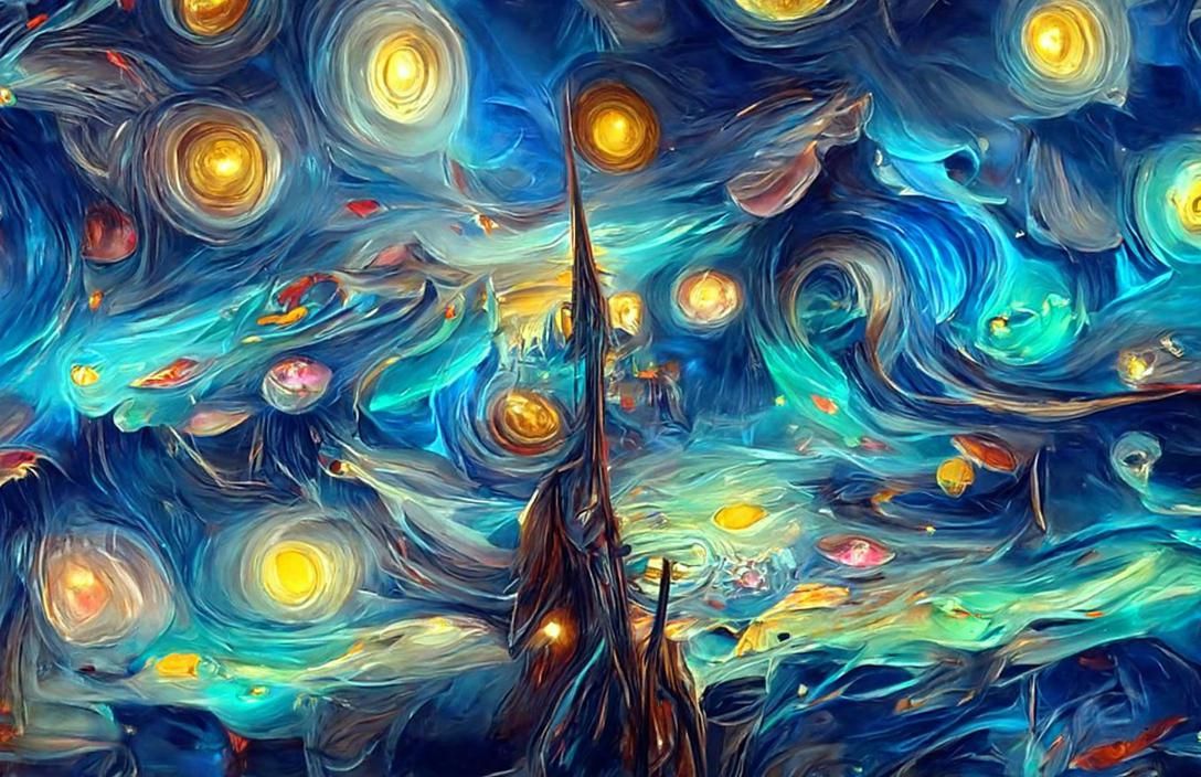 Another Starry Night - AI Generated Artwork - NightCafe Creator
