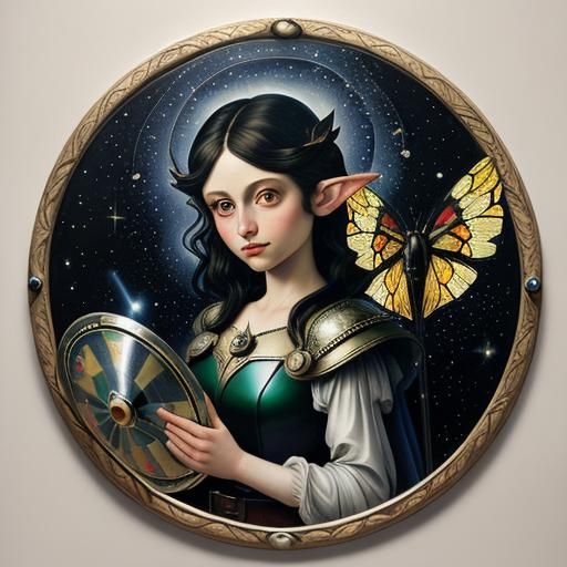 Butterfly Shield - AI Generated Artwork - NightCafe Creator