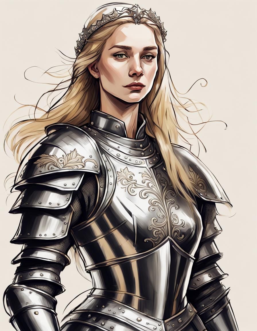 Female Noble Warrior - AI Generated Artwork - NightCafe Creator