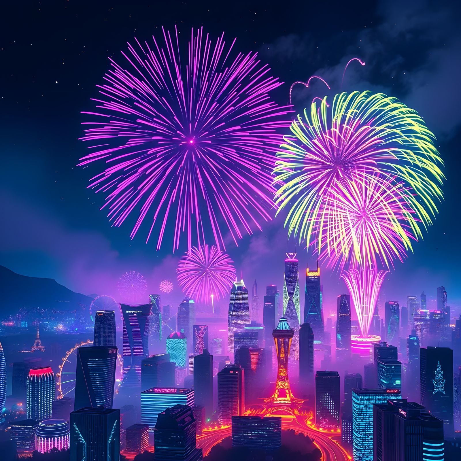 Fireworks 2025 - Fantastical Firework Spectacle in Vibrant C...