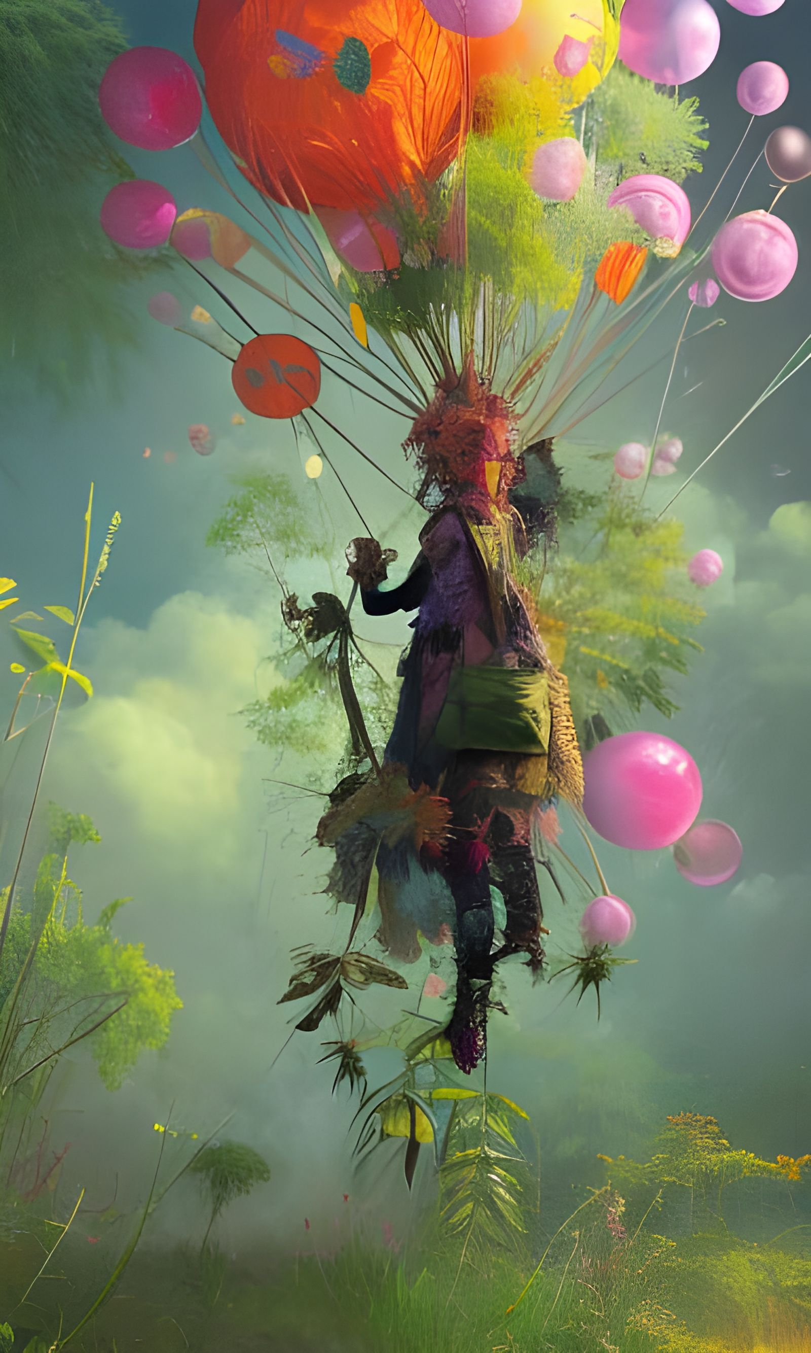 Tropical balloon #1 - AI Generated Artwork - NightCafe Creator