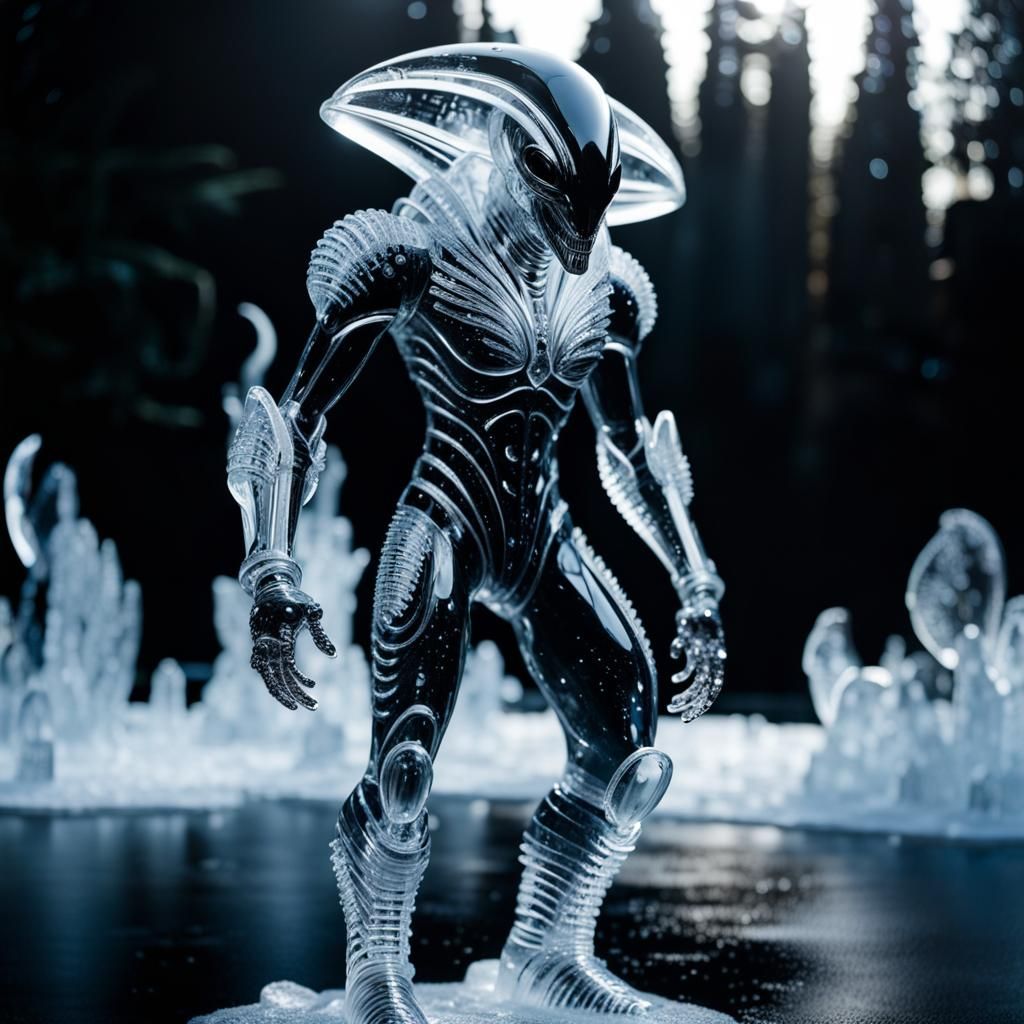 Ice alien - AI Generated Artwork - NightCafe Creator