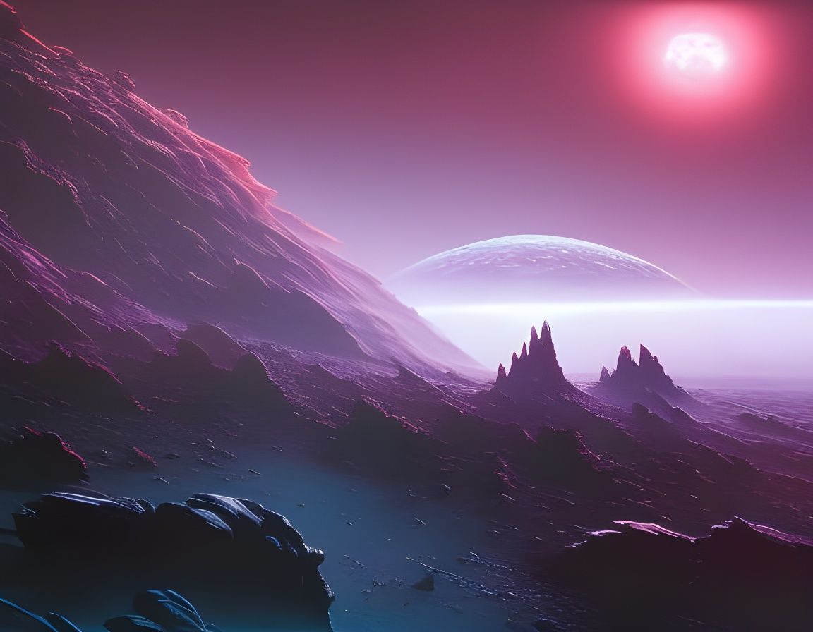 Alien Planet - AI Generated Artwork - NightCafe Creator