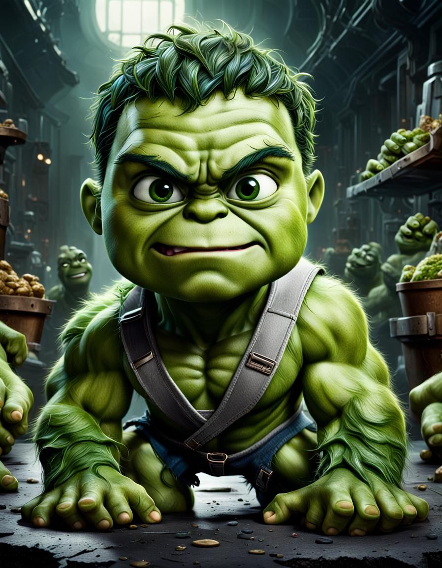 BABY HULK - AI Generated Artwork - NightCafe Creator