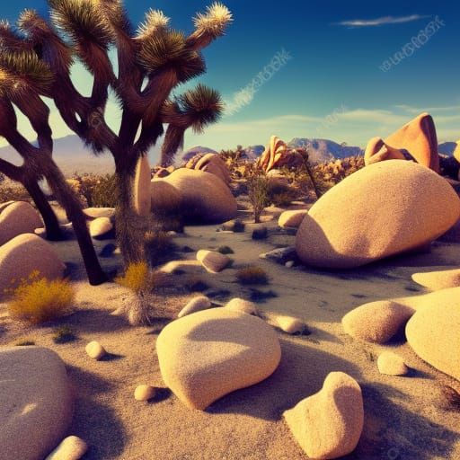 Wonderland Of Rocks in Joshua Tree - AI Generated Artwork - NightCafe ...