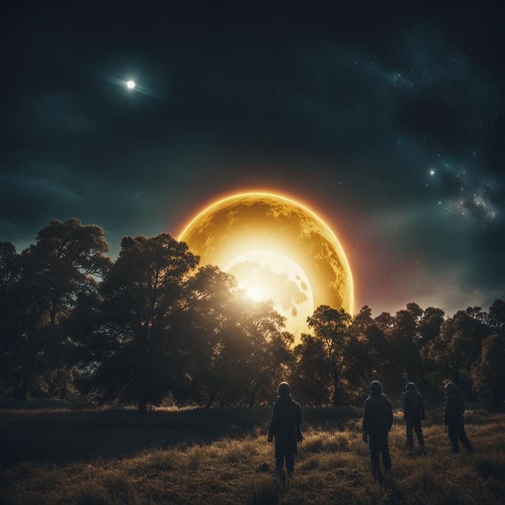 solar eclipse - AI Generated Artwork - NightCafe Creator