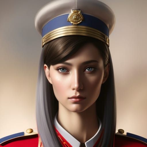 Military Women #8 [Captain] - AI Generated Artwork - NightCafe Creator