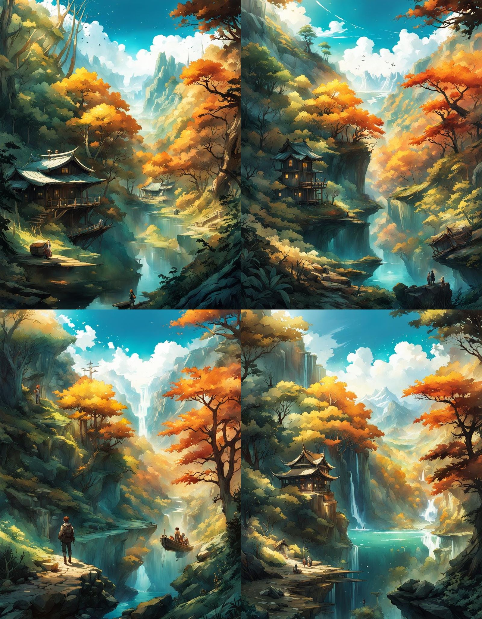 utopia world, ray light effect, anime key visual, manhwa style, smooth ...