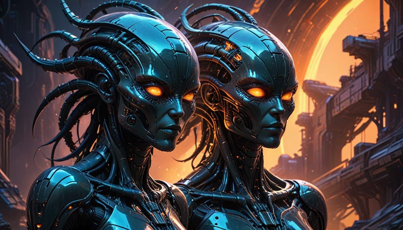 alien-history:sirius B - Alien from Sirius B: Cyberpunk Crea...