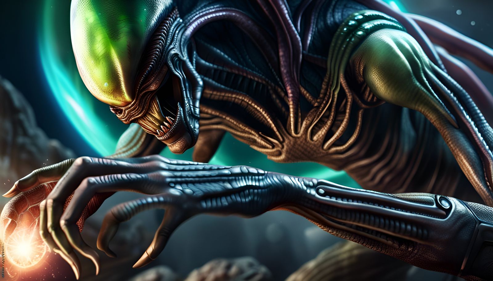 Alien Overlord - AI Generated Artwork - NightCafe Creator