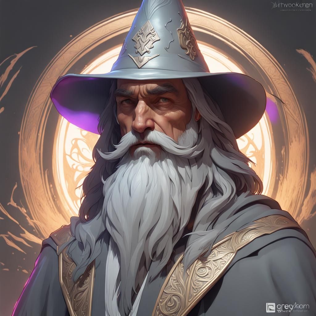 Grey Wizard - AI Generated Artwork - NightCafe Creator