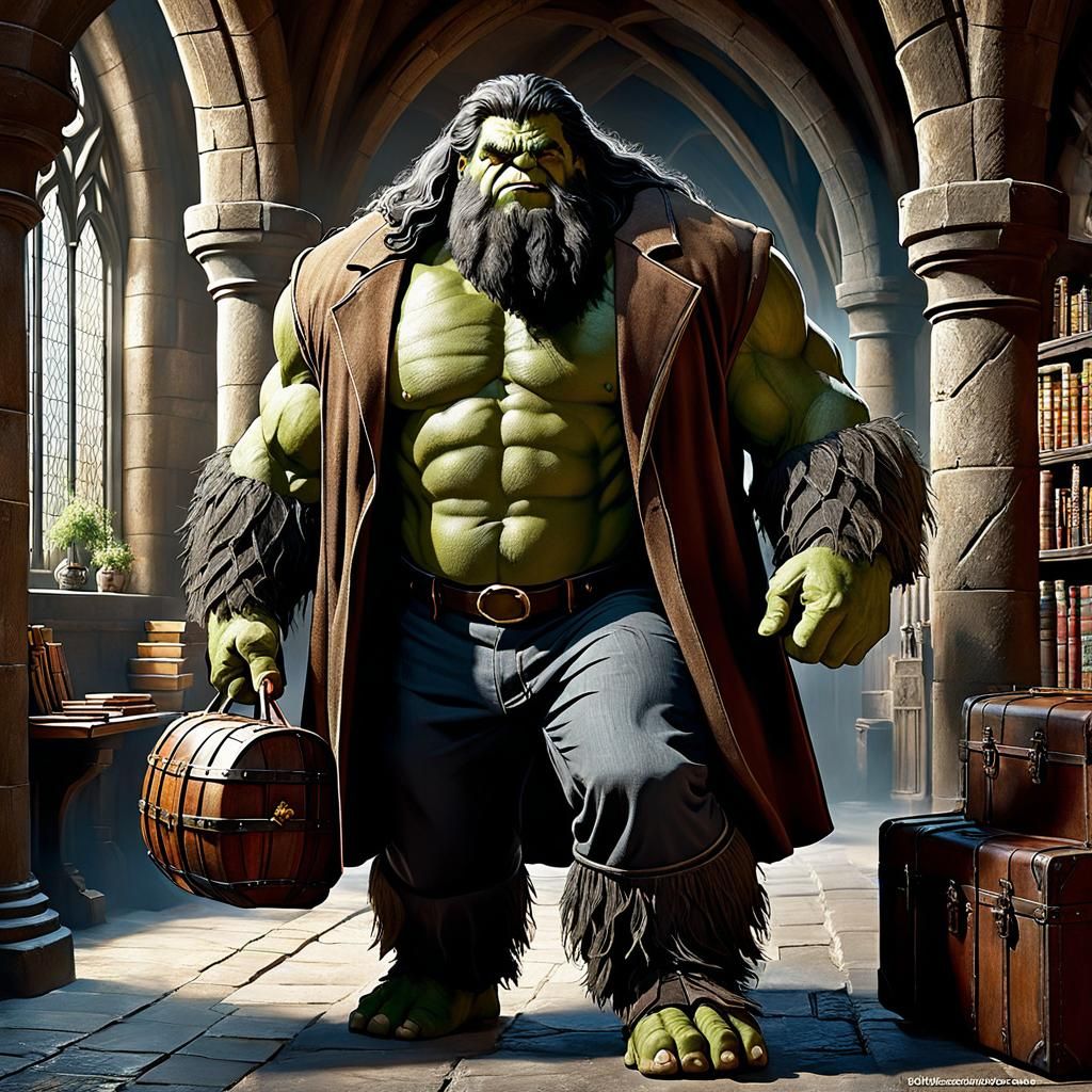 Incredable Hulk/ Hagrid - AI Generated Artwork - NightCafe Creator