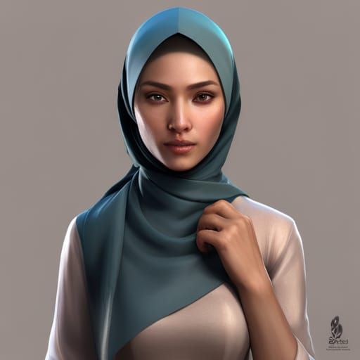 Women Hijab - AI Generated Artwork - NightCafe Creator
