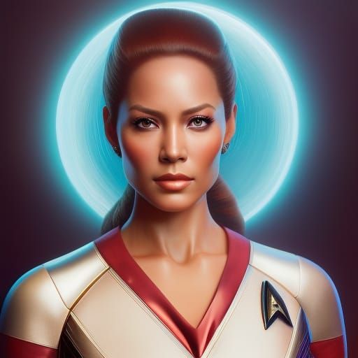 Star Fleet Officer - Gorgeous Star Trek Crew Member Portrai...