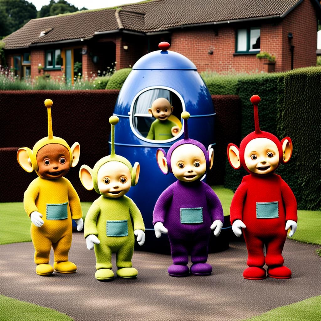 Working prototype of the teletubbies - AI Generated Artwork - NightCafe ...
