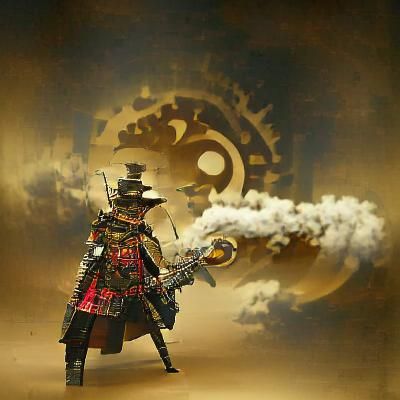 Steampunk Samurai (Artistic) - AI Generated Artwork - NightCafe Creator