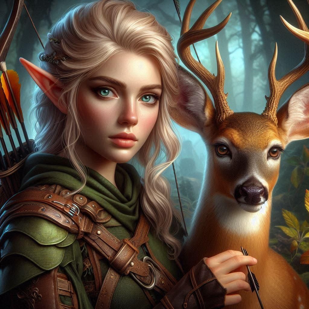 Elven Archer Magazine Cover - AI Generated Artwork - NightCafe Creator
