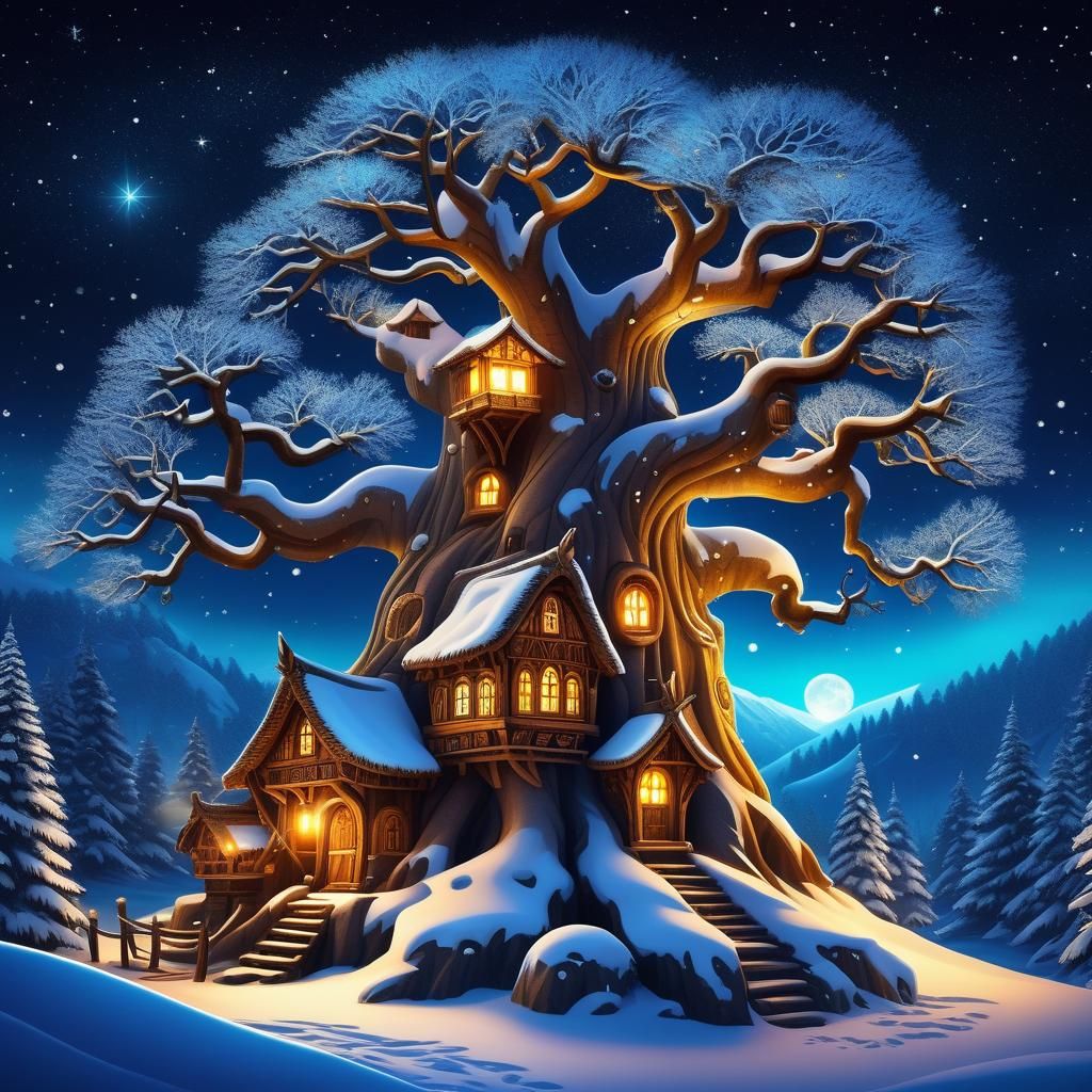 Wintertree - AI Generated Artwork - NightCafe Creator