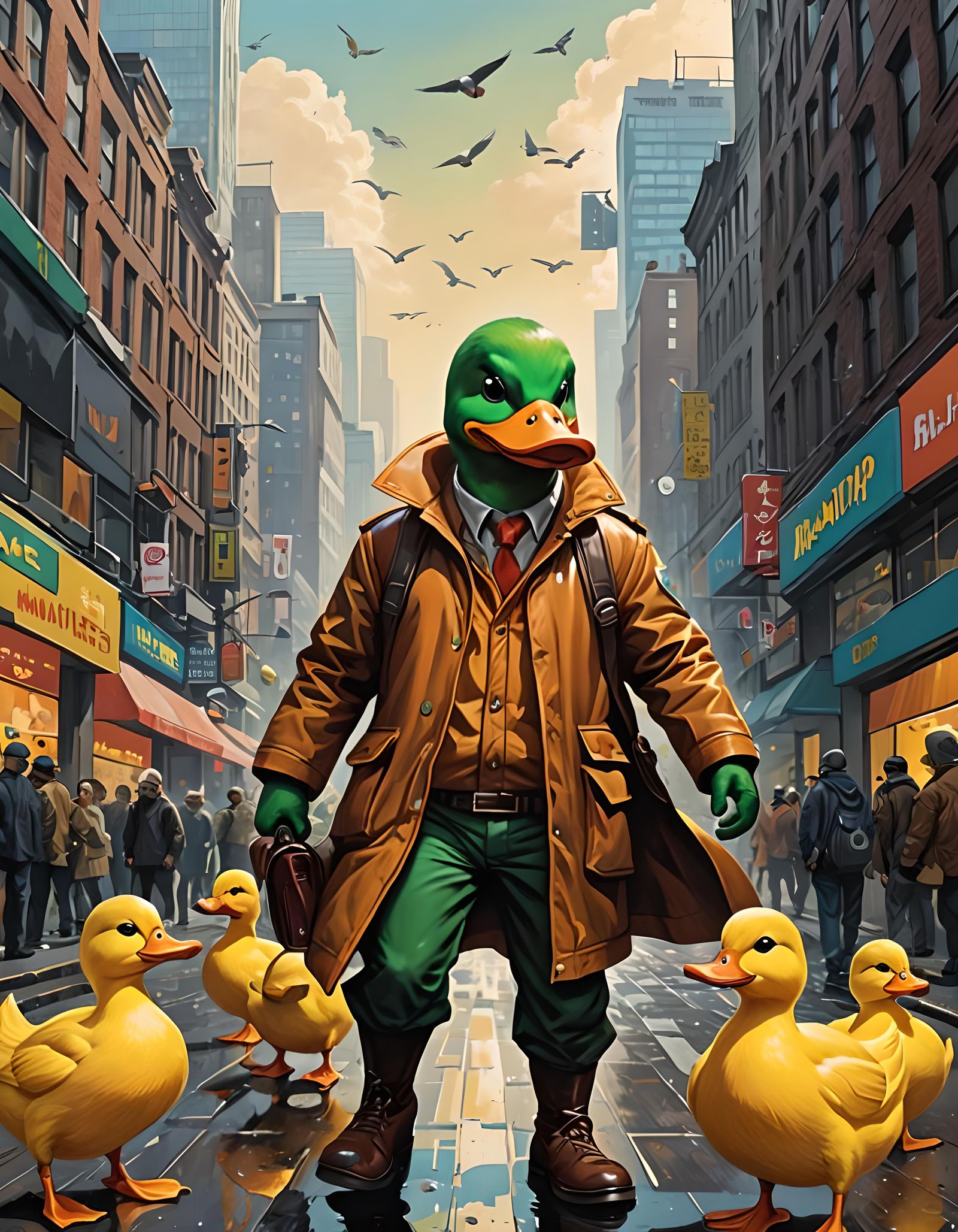 the hyper duck man - AI Generated Artwork - NightCafe Creator