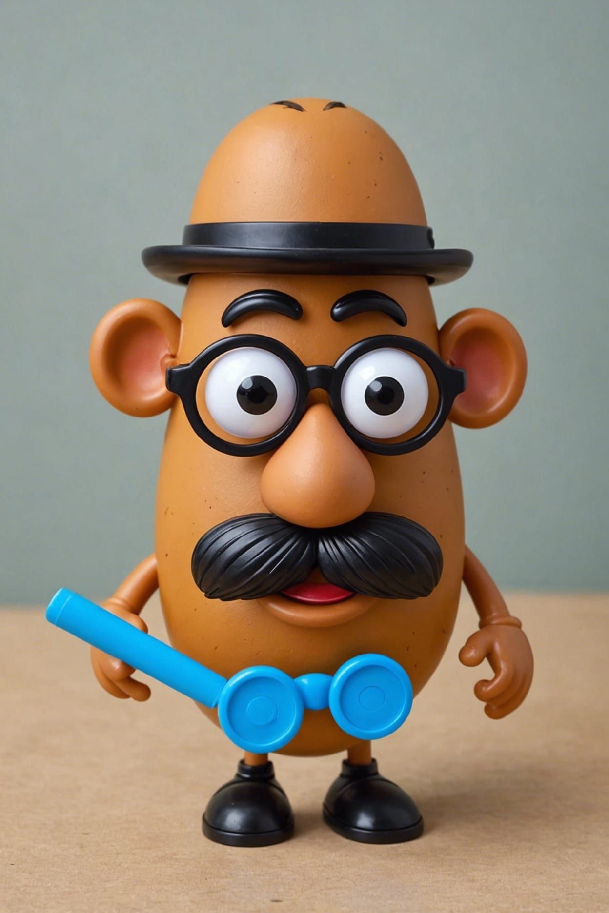 Mr Potato Head, plastic toy glasses with fake stick on googly wobbly ...