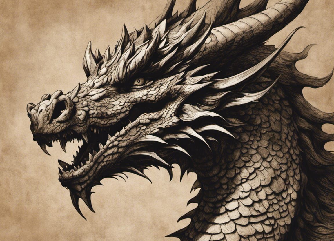 Dragon portrait - AI Generated Artwork - NightCafe Creator