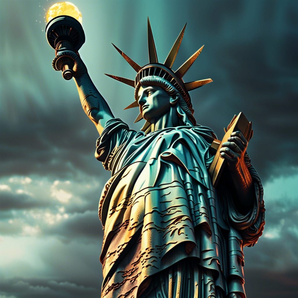 Post-Apocalyptic Statue of Liberty - AI Generated Artwork - NightCafe ...