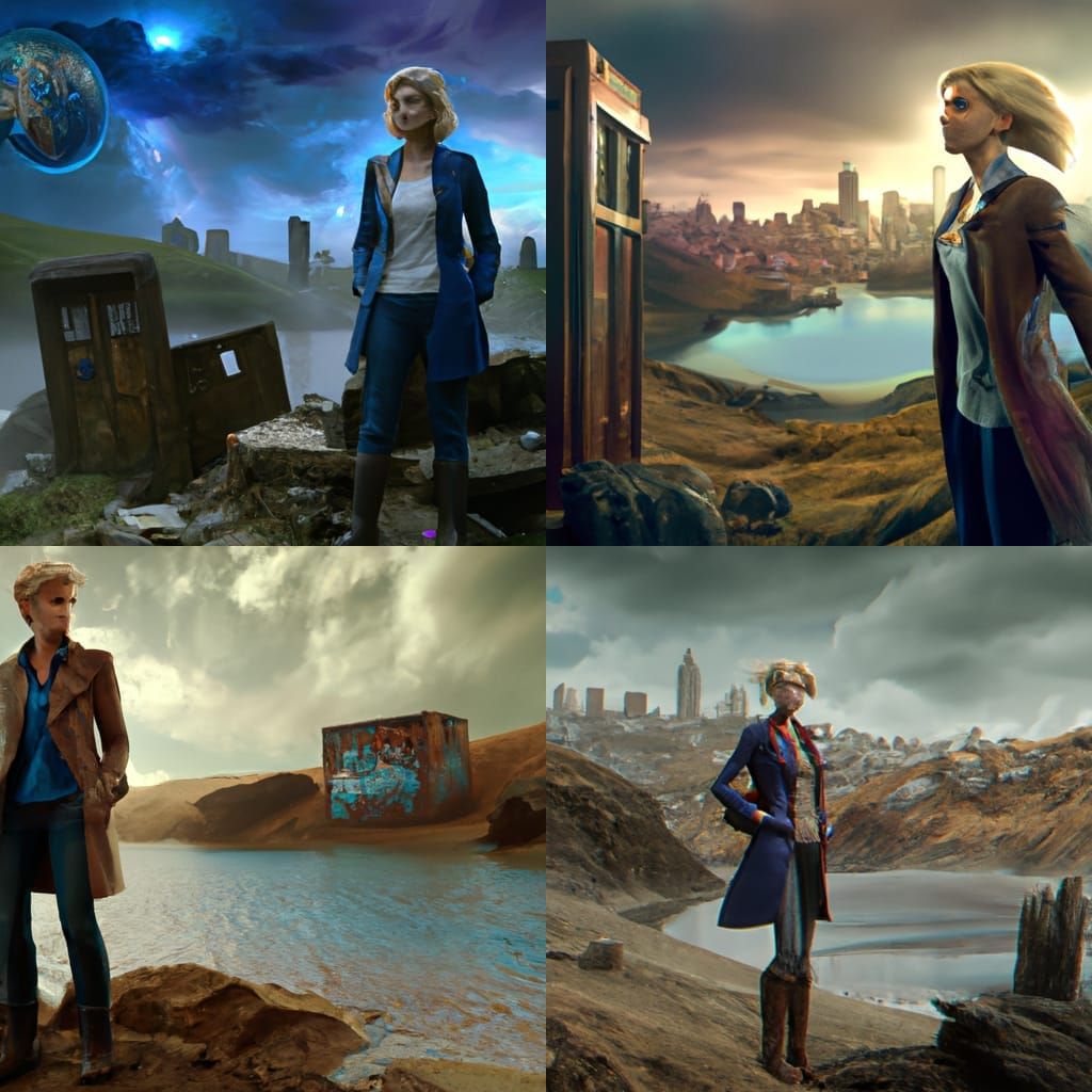 #drwho #doctorwho The 10th Doctor, Rose Tyler - New Earth - AI ...