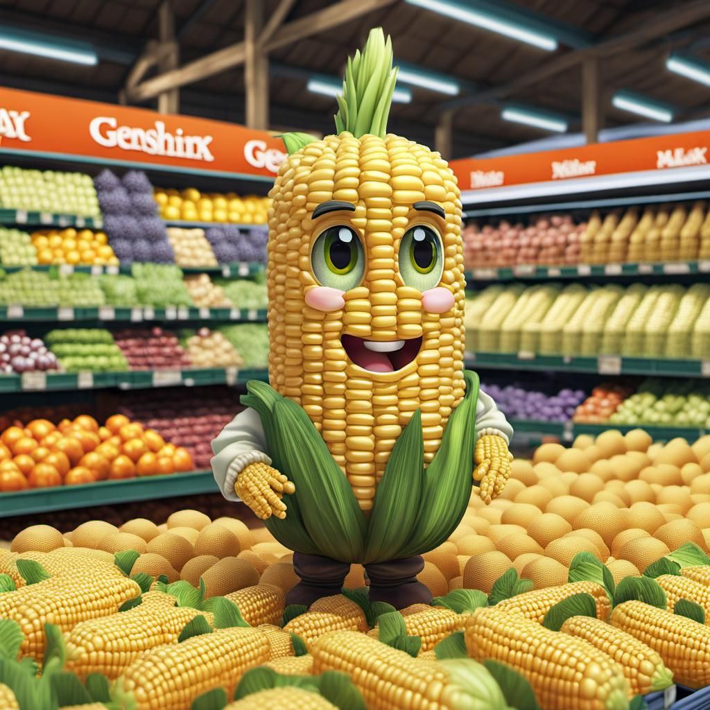 Chibi corn - AI Generated Artwork - NightCafe Creator