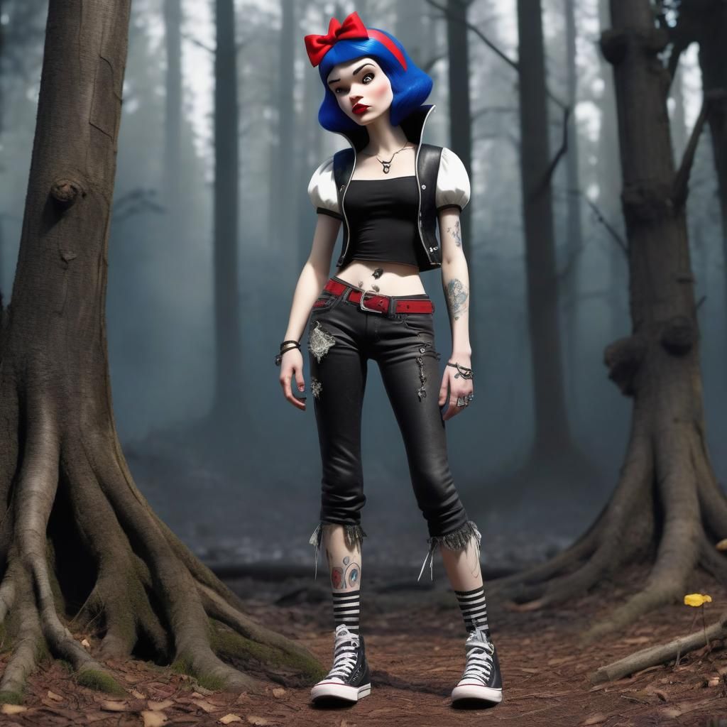 punk Snow White fairytales are no futur - AI Generated Artwork ...