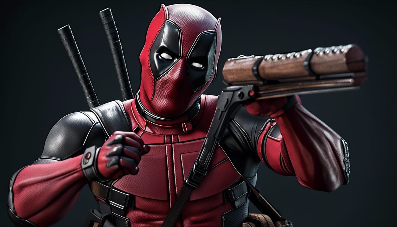 Deadpool - 8k resolution hyperdetailed intricately detailed Exaggerated ...
